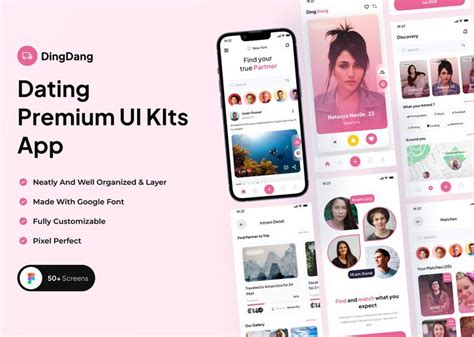 Dingdang Dating Premium Ui Kits App — Figma Resources On Ui8 In 2024 Ui Kit App Figma