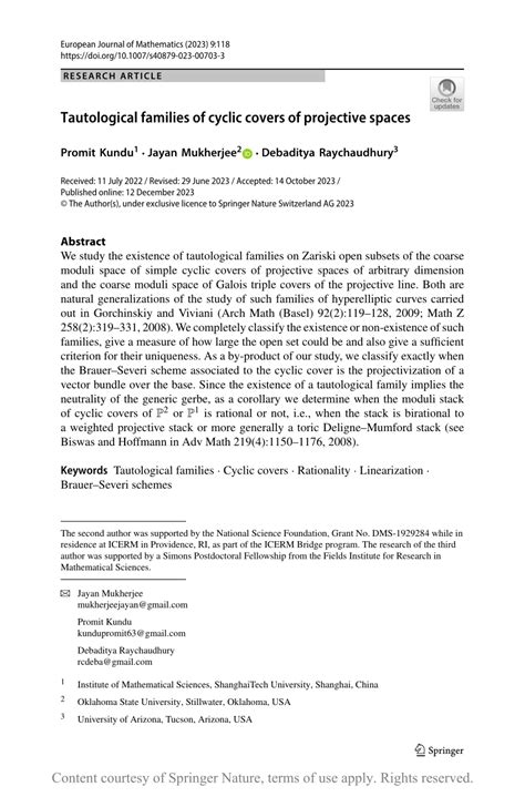 Tautological Families Of Cyclic Covers Of Projective Spaces