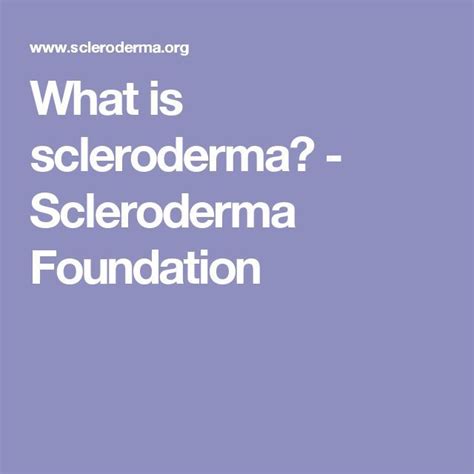 Scleroderma Awareness Scleroderma Scleroderma Awareness Foundation