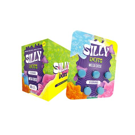 Silly Dots Hero Dose 1800mg Tabs 3 Tabs Purple Organics