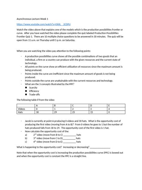 Asynchronous Lecture Week 1 2 Pdf