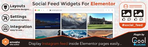 social feed widgets for elementor plugin —