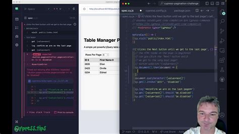 Table Pagination Solution Using Plain Dom Methods Youtube