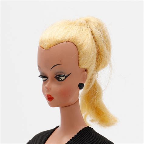 Vintage Bild Lilli Doll With Black Clothing And Stand Etsy