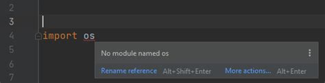 Python PyCharm Couldn T Find A Pre Installed Module Os But Can Still