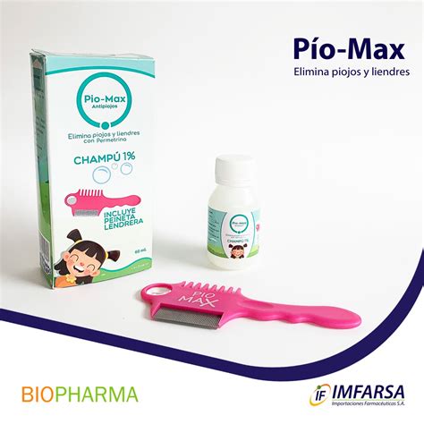 imfarsa pio max es el champú más efectivo que elimina
