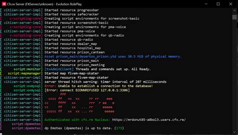 qbcore server unable to connect to database qbcore cfx re community