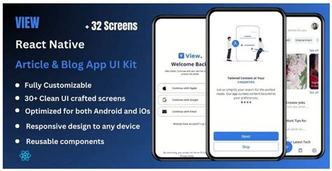 View Article And Blog React Native Expo App Ui Kit Top New Code