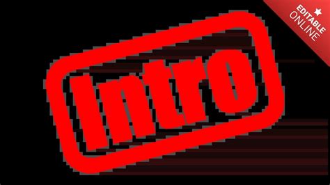 Intro Red Stamped Text Effect Generator