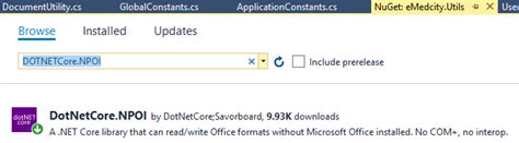 C Excel Parsing Using NuGet NPOI Using ASP Net Core 2 0 Stack Overflow