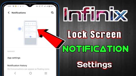 How To Infinix Lock Screen Notification Settings 2022 All Infinix YouTube