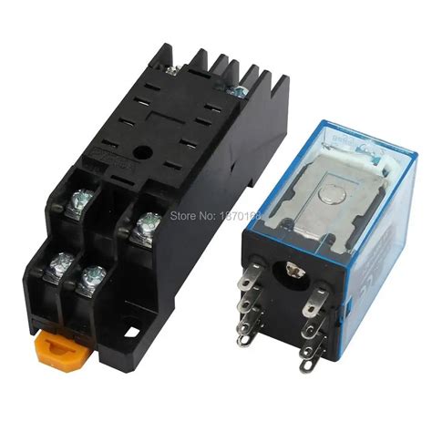 My2 My2n My2nj Relays Din Rail Relay Socket Base 55 Off