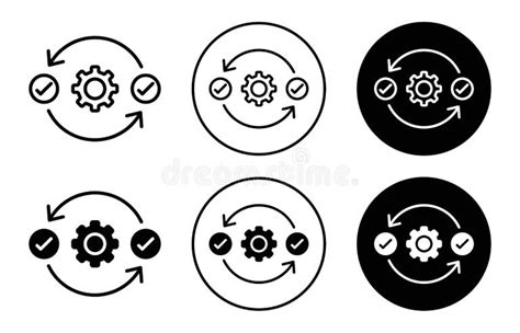 Execution Icon Outline Flat Icon Stock Vector Illustration Of