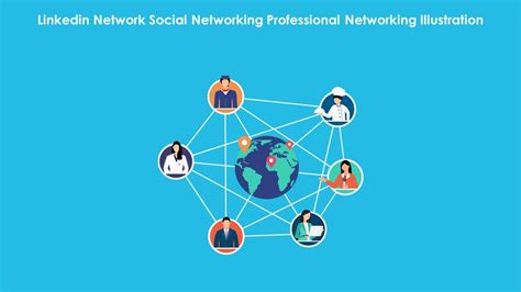 Linkedin Network Social Networking Professional Networking Illustration Ppt Example