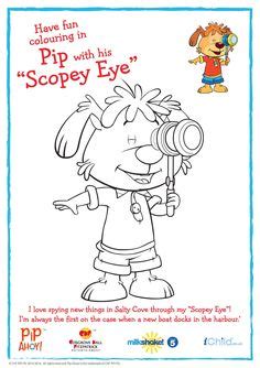 Pip Ahoy Colouring In Sheets Ideas Pipping Ahoy Coloring Sheets