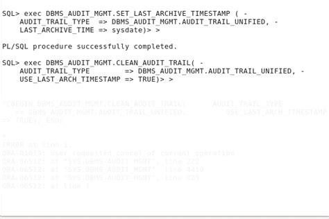 auditing with unified auditing