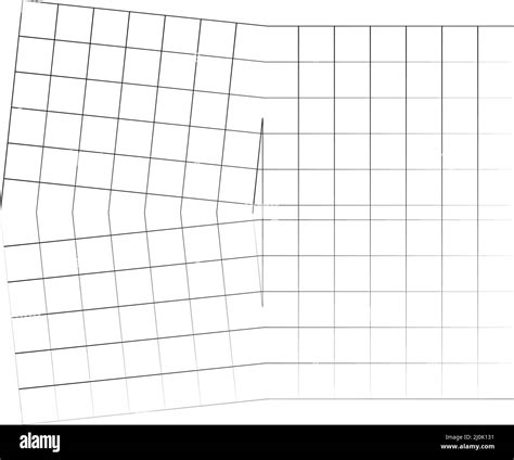 Mirrored Tweaked Irregular Grid Mesh Grating And Lattice Geometric Vector Element Pattern