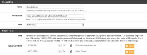 aliases pfsense documentation