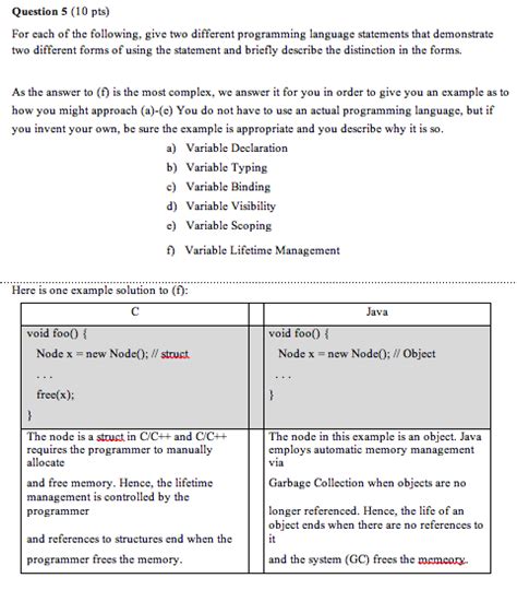 Solved For Each Of The Following Give Two Different