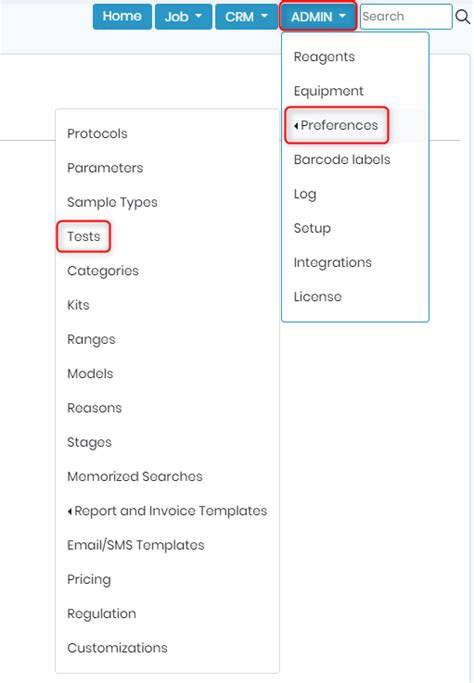 LSM How To Group Test Results By Specialty LabCollector