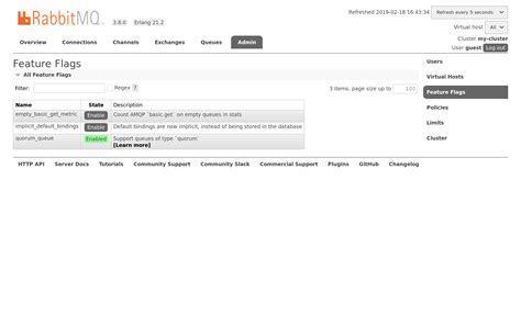simplifying rolling upgrades between minor versions with feature flags rabbitmq