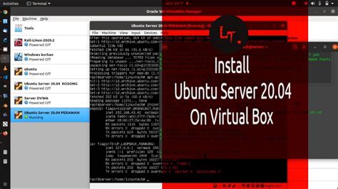 install ubuntu server 20 04 on virtual box youtube