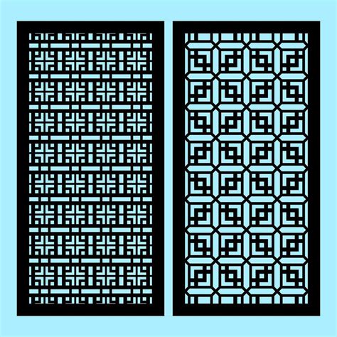 Geometric Precision For CNC Cutting Patterns With Intricate Shapes For Modern Design Projects