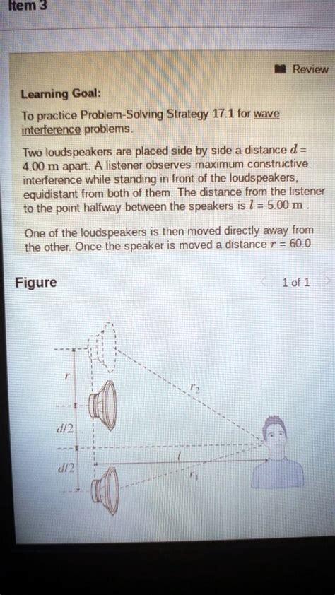 Solved Item 3 Review Learning Goal To Practice Problem Solving Strategy 171 For Wave