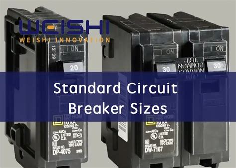 Understanding Standard Circuit Breaker Sizes For Your Electrical Needs