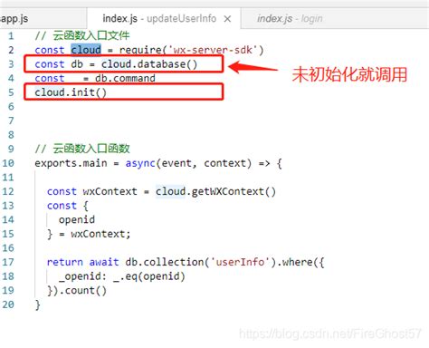 小程序云函数报错 Cloud Api Isnt Enabled Please Call Init Firstcloud Api Isn