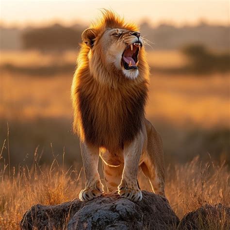 Free Lion Roaring Loudly Image Download At Stockcake