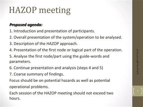 Hazop Analysis Ppt Chemistry Science