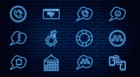 모바일에서 라인 채팅 메시지를 설정 별 등급 검토 전화 통화와 음성 거품 렌치와 드라이버 기어 느낌표 전화 Lifebuoy 및