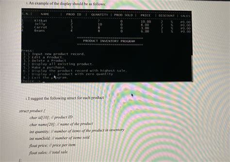 Solved Please Write A Code In C Language Code Needs To Be