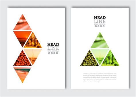 قالب طراحی بروشور کسب و کار وکتور پس زمینه طرح بروشور با عناصر برای مجله جلد طراحی پوستر سایز A4