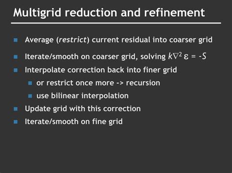 Ppt A Multigrid Solver For Boundary Value Problems Using Programmable