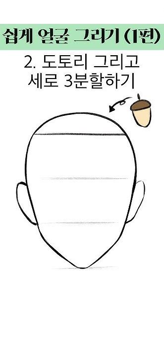 초보를 위한 정면 얼굴 그리는 방법 마니아트 Youtube