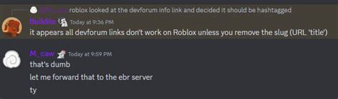 Devforum Links Are Moderated Website Bugs Developer Forum Roblox