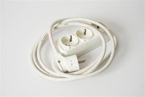 Premium Photo White Electrical Socket On A White Surface