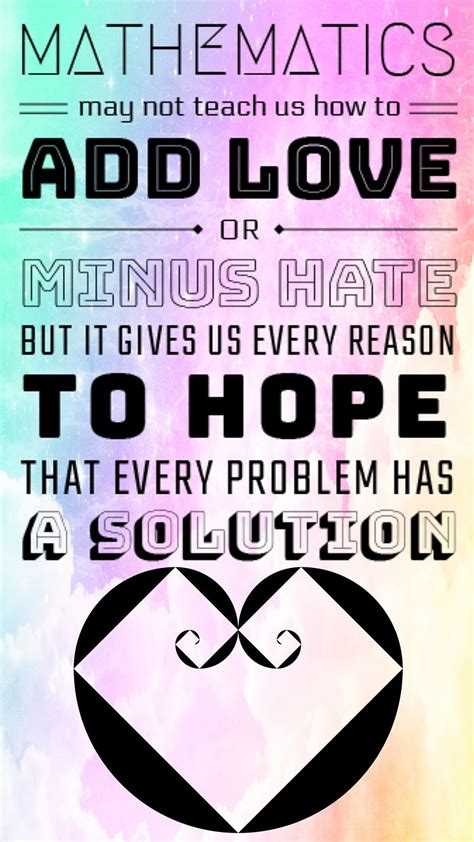 Mathematics Quotes About Love