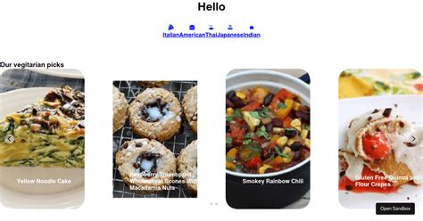 React Recipe Final Project App Codesandbox