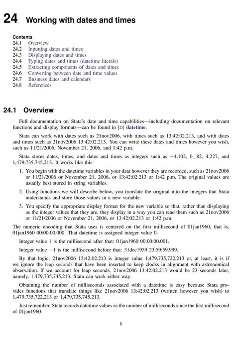 24 Working With Dates And Times Stata