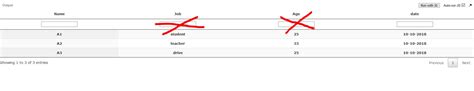 Jquery How To Hide Input Fields For Certain Columns In Datatables 28600