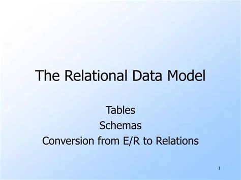 Ppt The Relational Data Model Powerpoint Presentation Free Download Id1492585