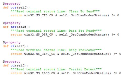 Checking Rx Line Status · Issue 79 · Pyserialpyserial · Github