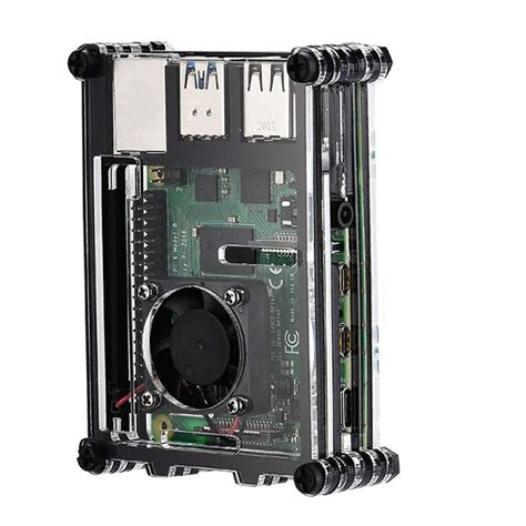 Acrylic Case For Raspberry Pi 4 Model B Case With Grandado