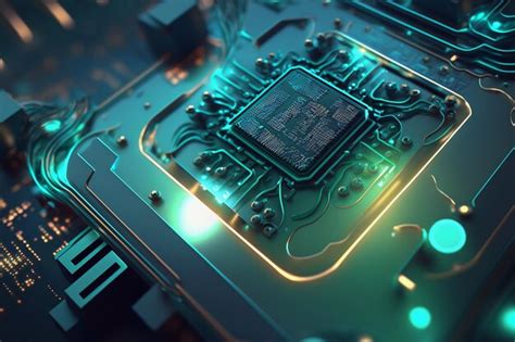 Premium Ai Image Abstract Circuit Board Futuristic Technology Process