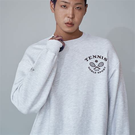 테니스 클럽 자수 그래픽 맨투맨 Noble Mt A Cm 감도 깊은 취향 셀렉트샵 29cm