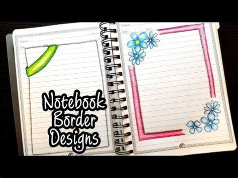 Notebook Border Designs On Paper Border Designs Project Work Designs Borders For