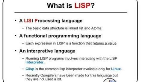 Common Lisp Basic Programming Test Quiz And Trivia